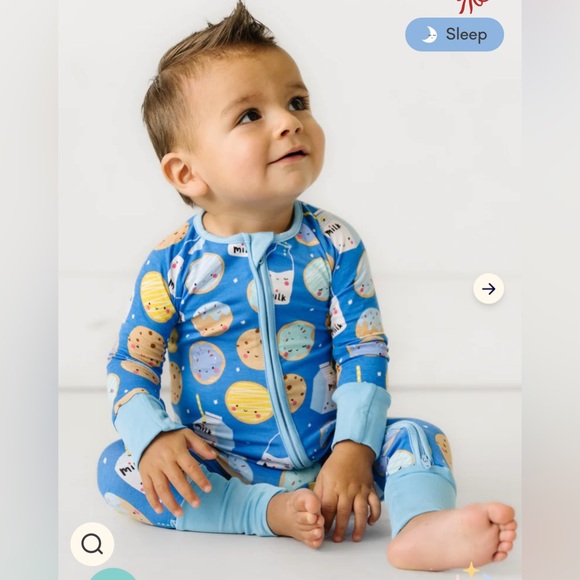 Pajamas | Little Sleepies Baby Boy Cookies Milk Zippy Sleeper 1218m ...